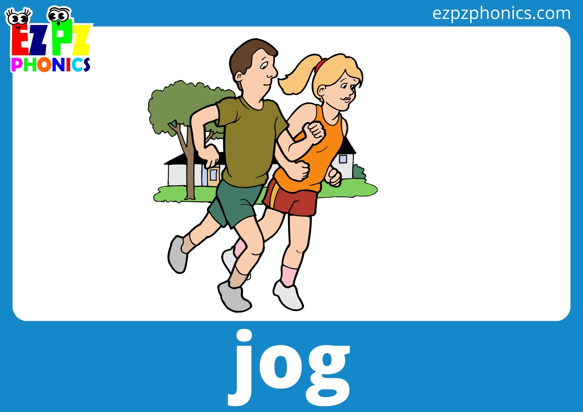 J Beginning Sounds Full Page Flashcards with Words Phonics Alphabet ...