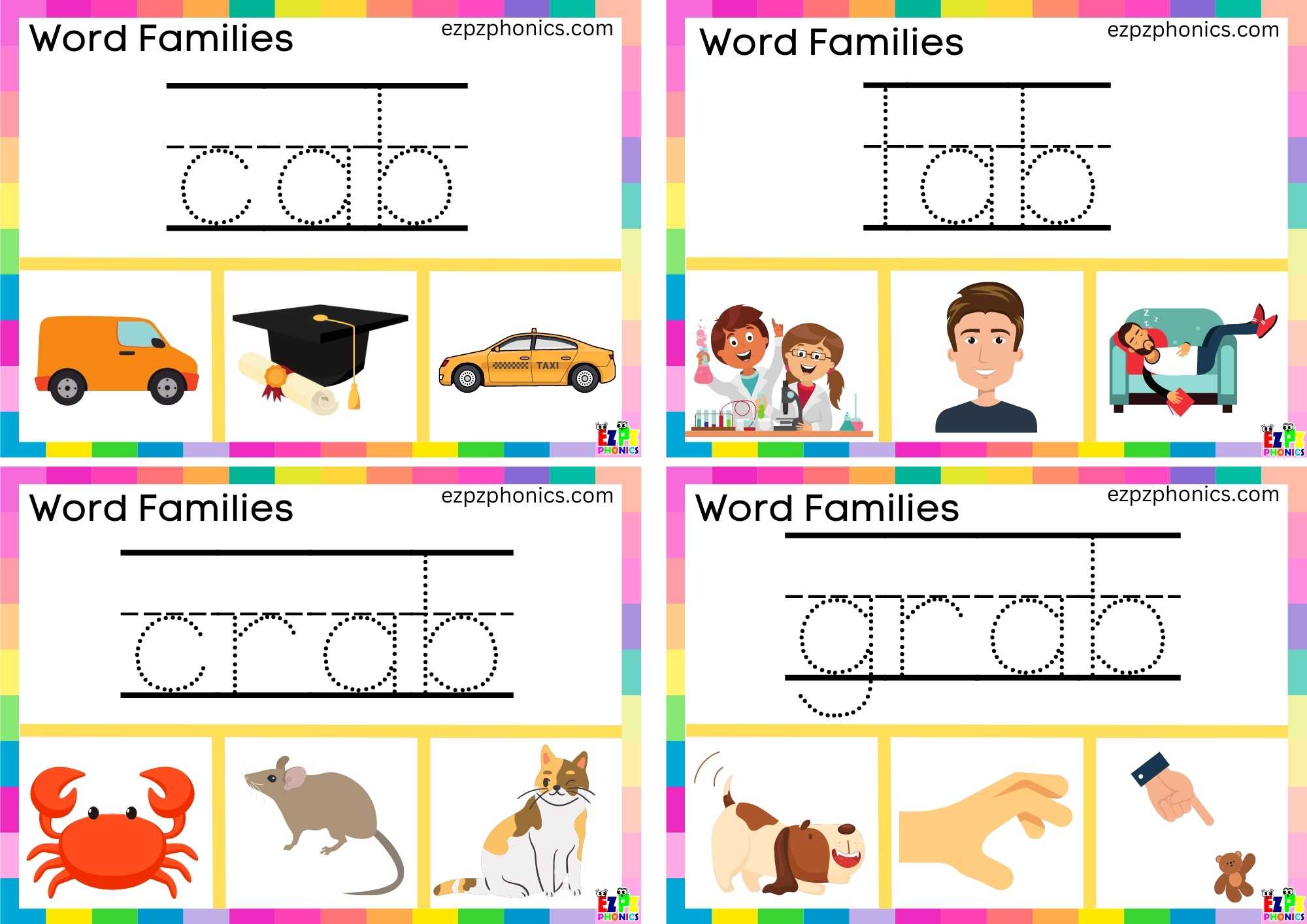 ab Word Family - ezpzphonics.com