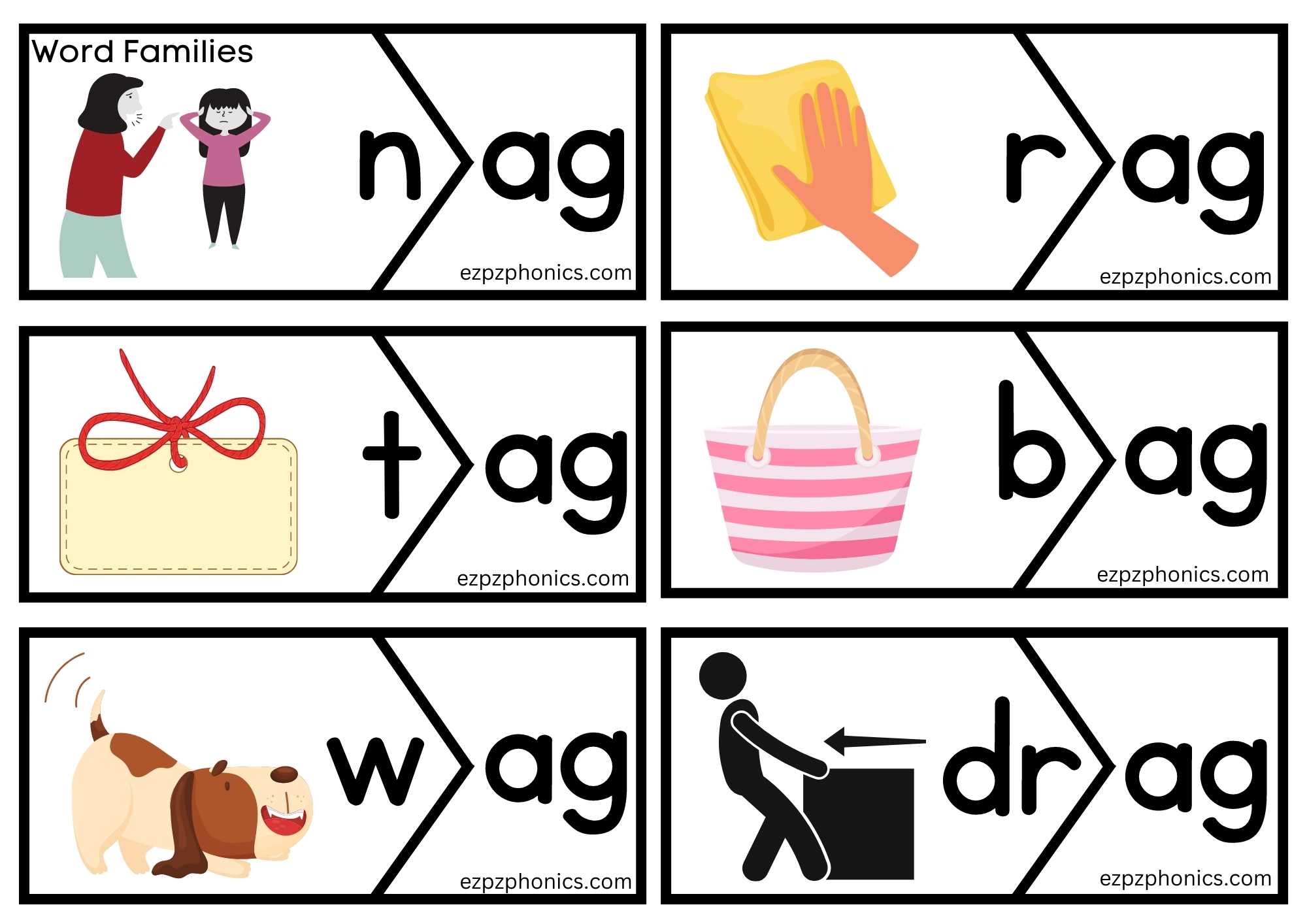 ag Word Family - ezpzphonics.com