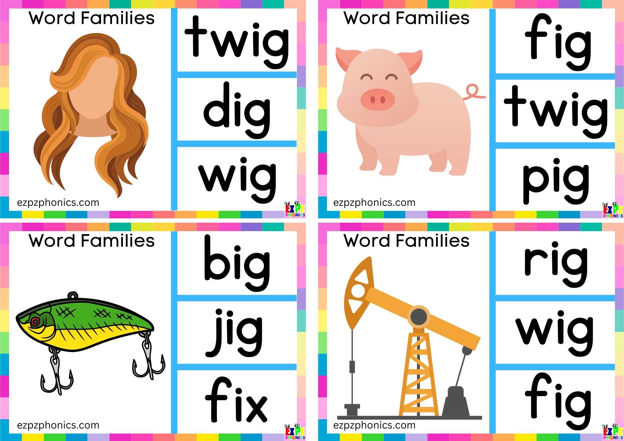 ig Word Family - ezpzphonics.com