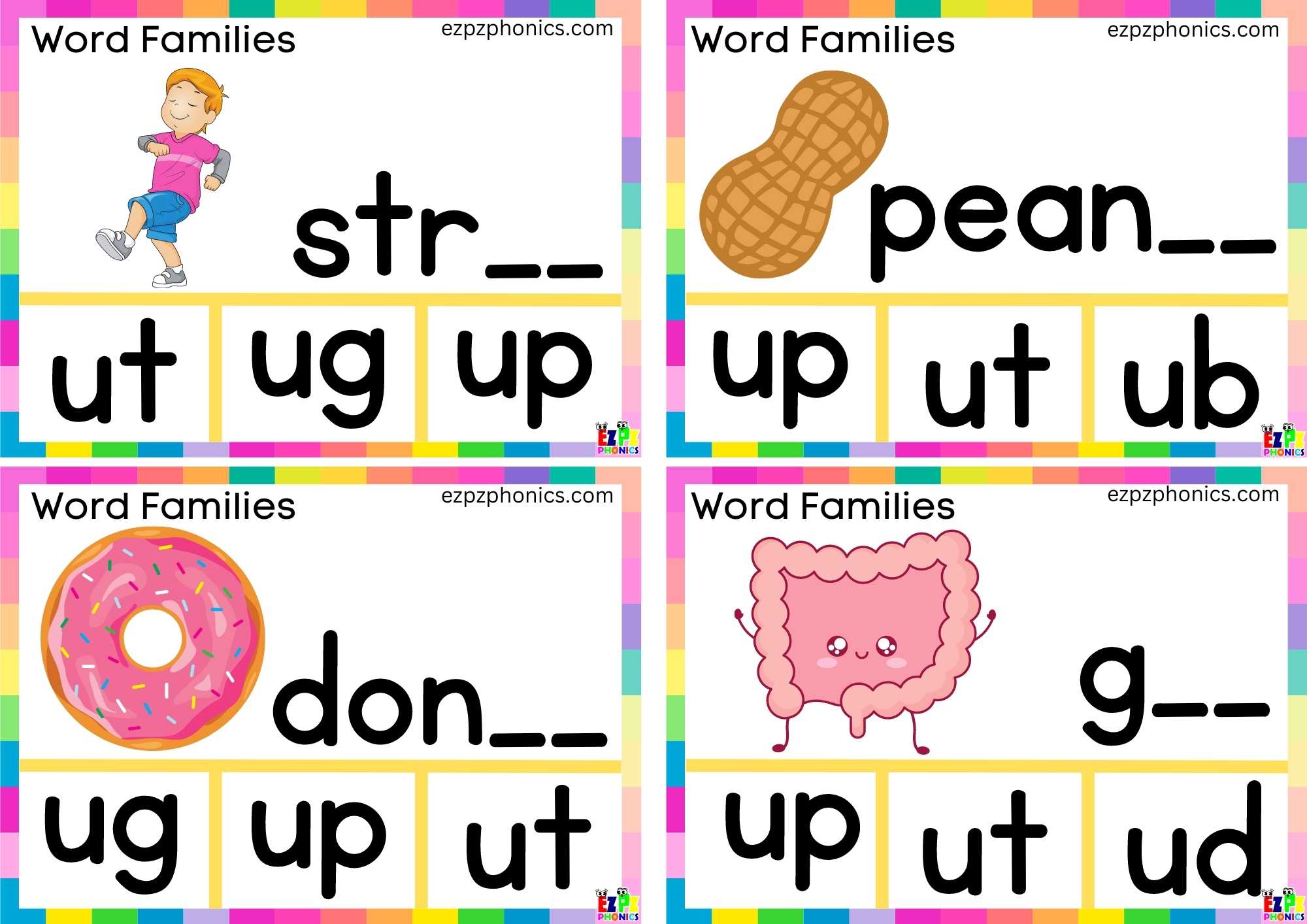 ut Word Family - ezpzphonics.com