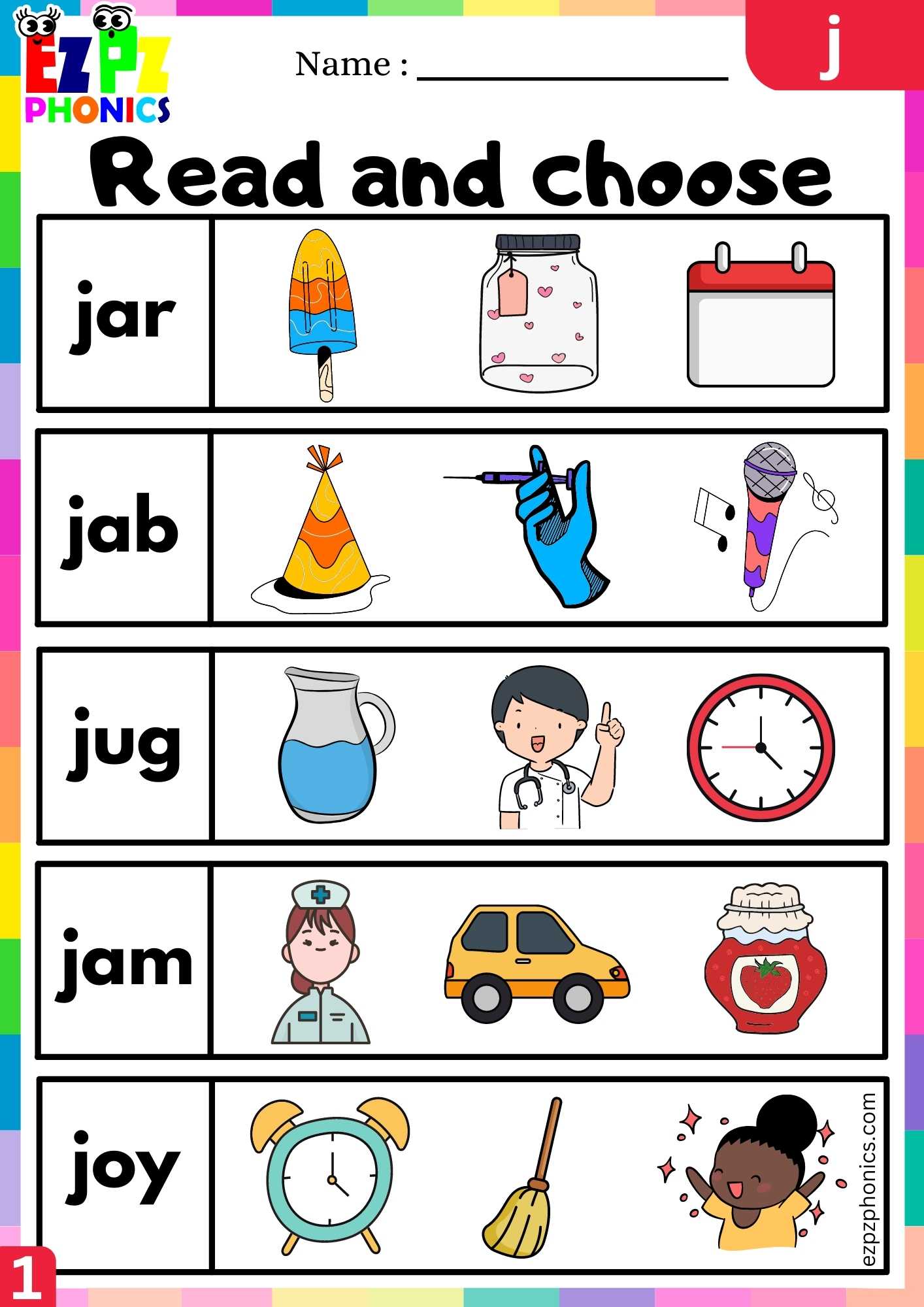 J BEGINNING SOUND - ezpzphonics.com