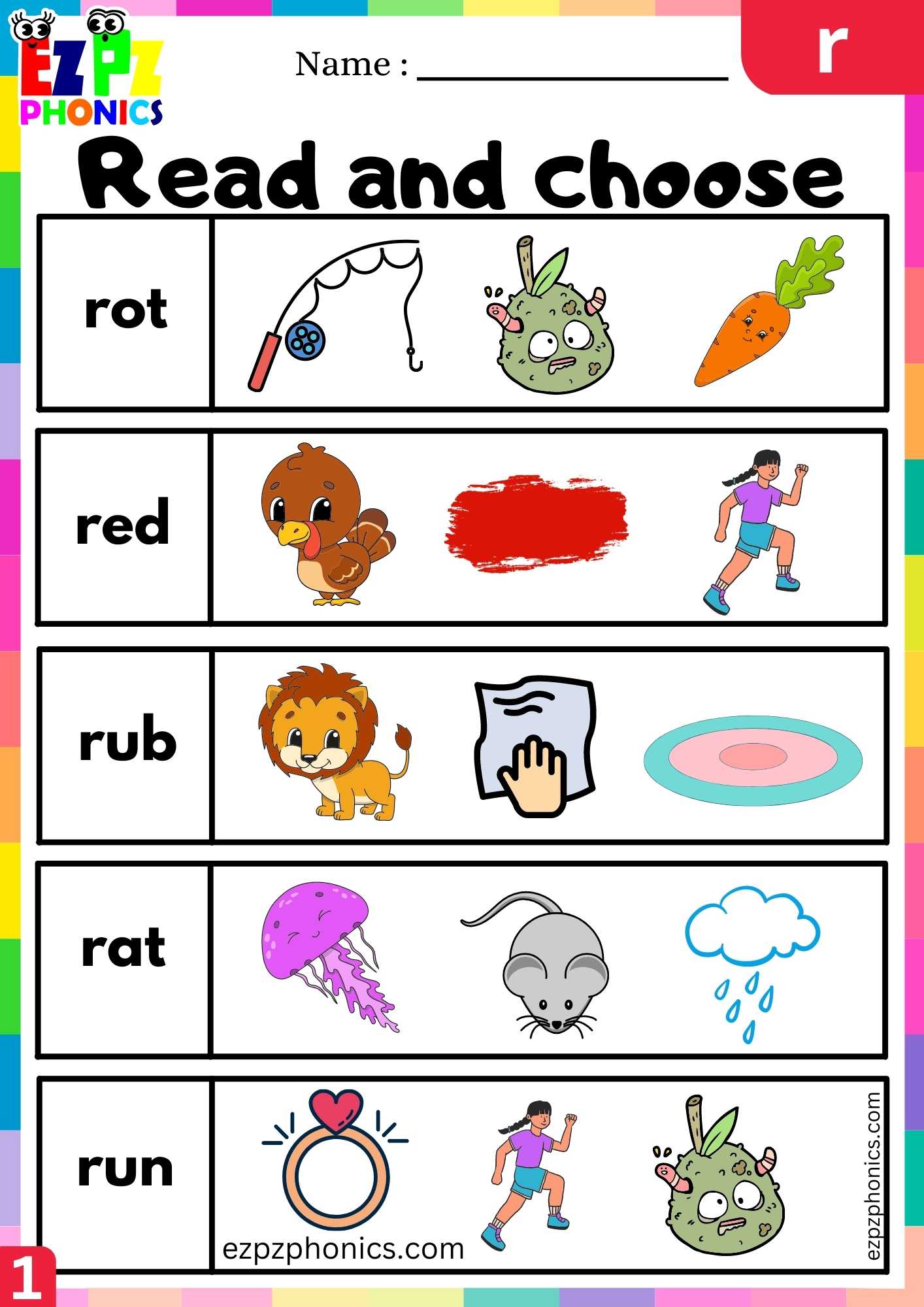 R BEGINNING SOUND - ezpzphonics.com