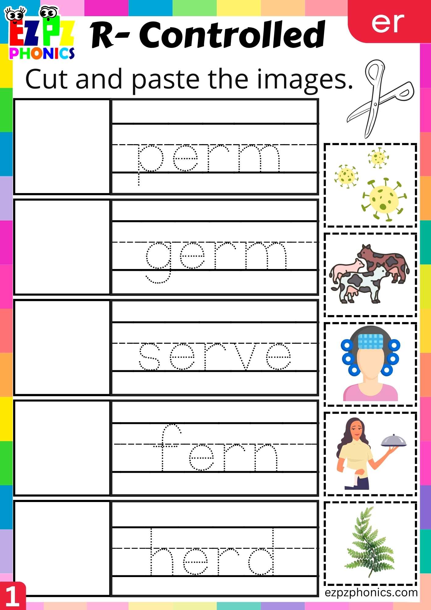 er Words R- Controlled Vowels - ezpzphonics.com